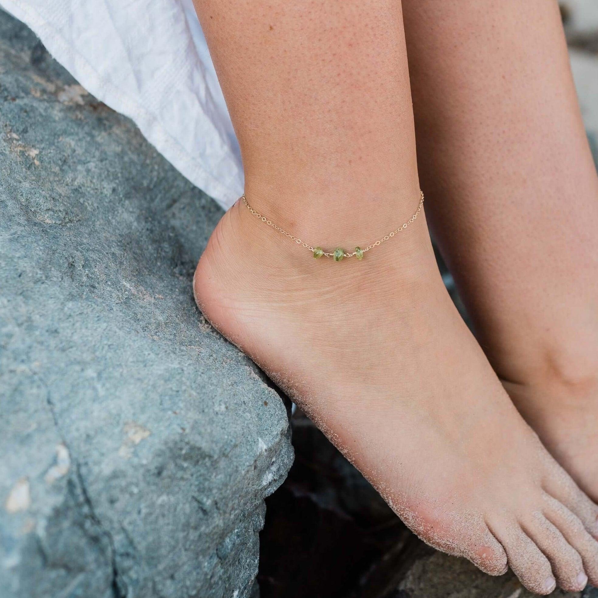Peridot anklet store